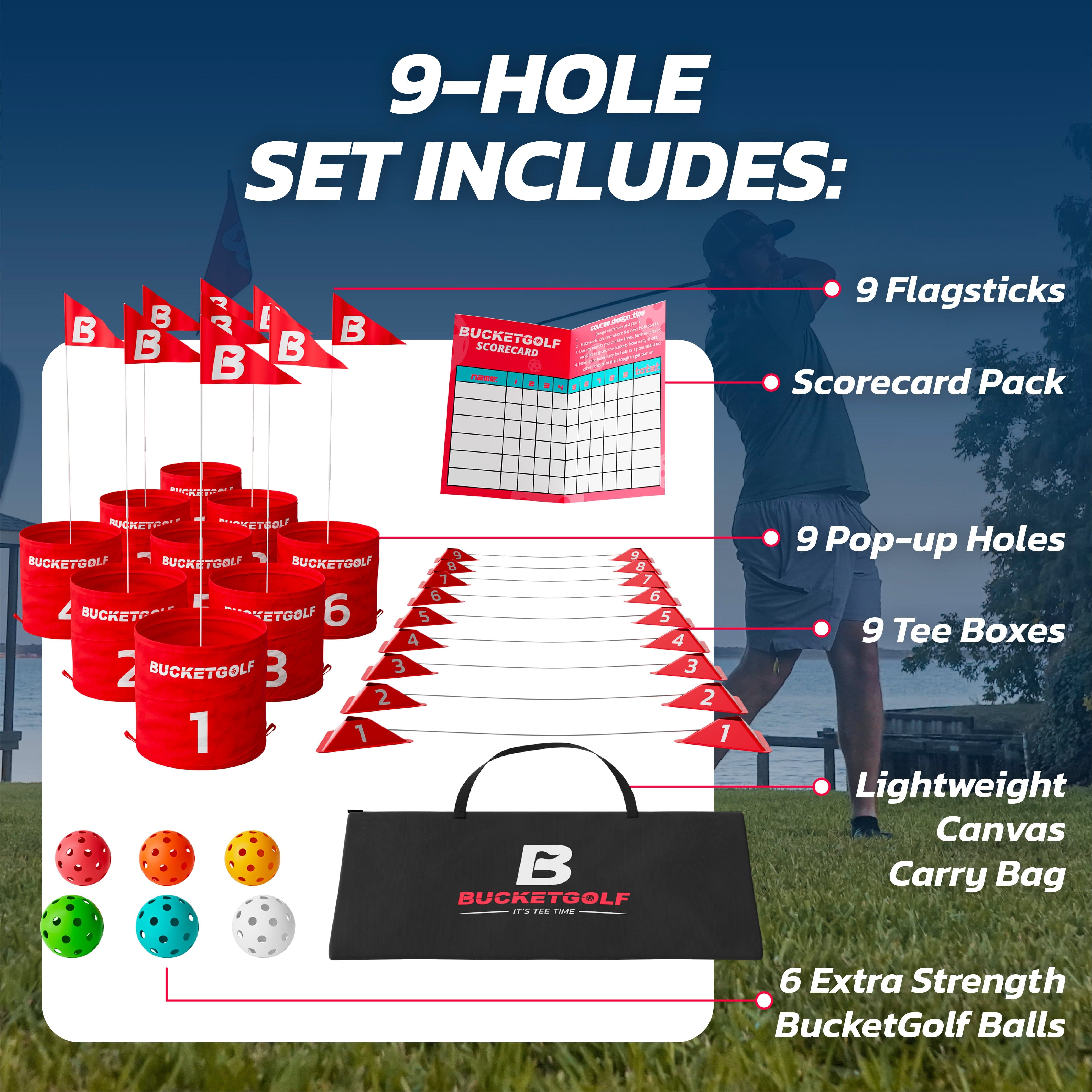 BucketGolf Pro (9 Hole) – 9 Square in the Air