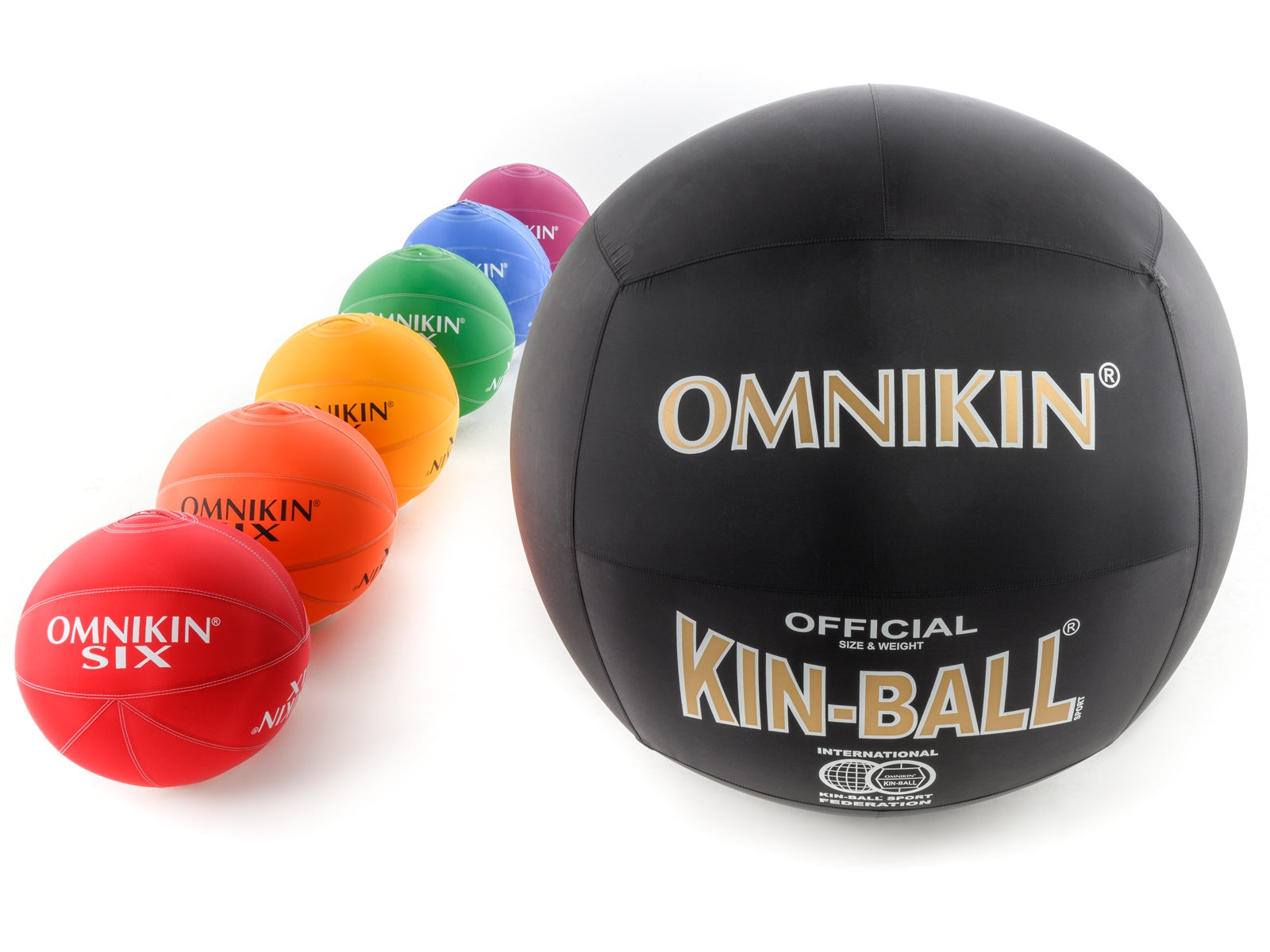 Omnikin SIX Balls & KIN-BALL Show Pack – 9 Square in the Air