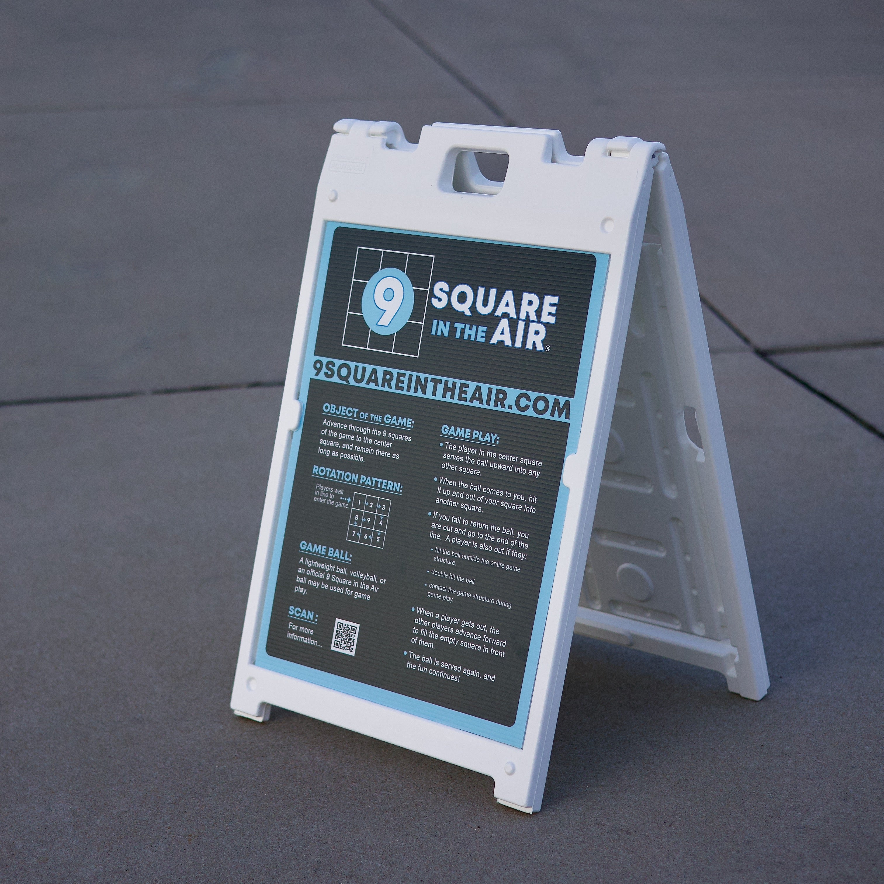 9 Square in the Air Rules Sign